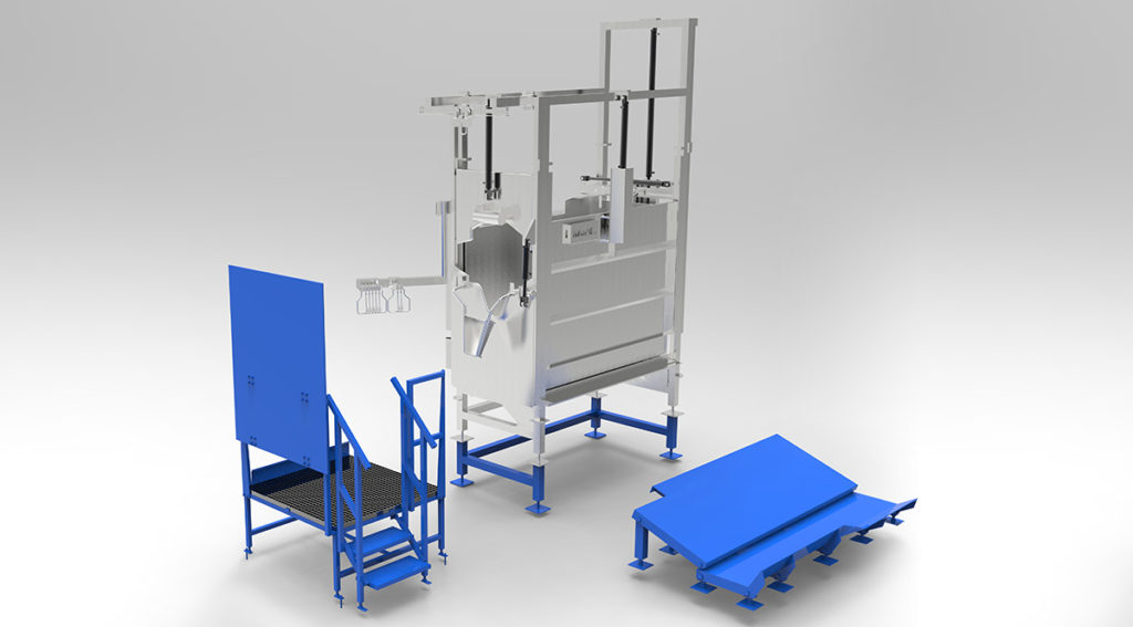 Cattle slaughter and cutting, Riopel slaughter equipment